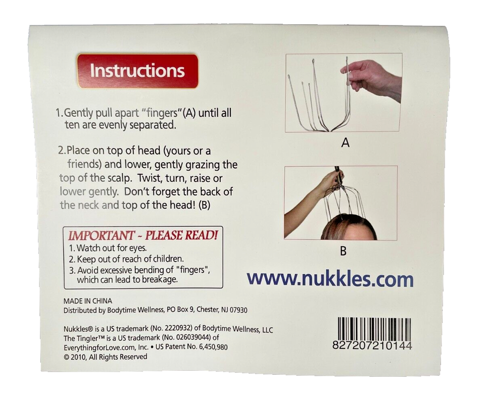 GENUINE Tingler Head Massager - 100% Copper | The Writer's Glove